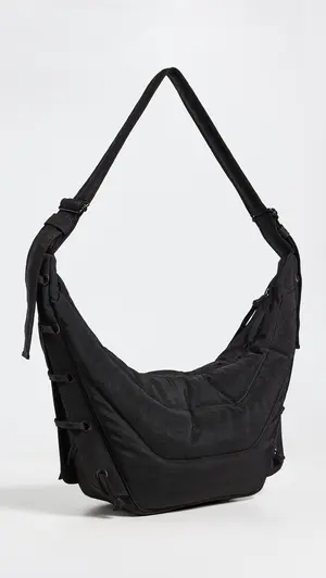 Lemaire Medium Soft Game Bag - Dark Chocolate | Editorialist
